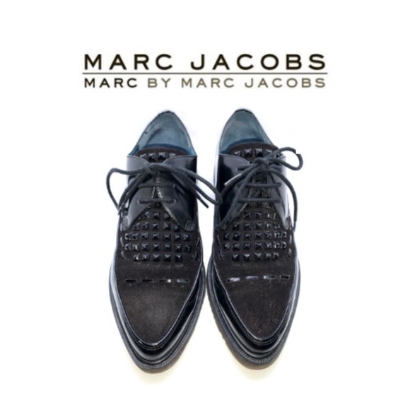 Marc By Marc Jacobs | Shoes | Marc Jacobs Studded Leathersuede Oxford ...